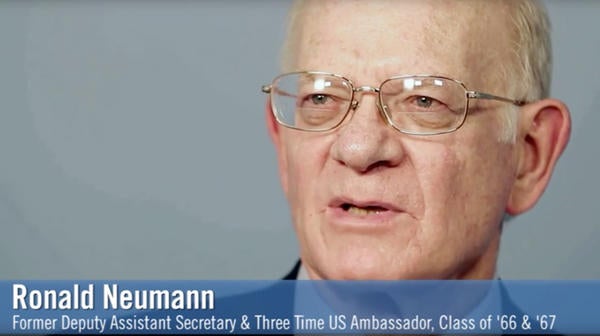 Video: Alumni Interview: Ambassador Ronald Neumann ...